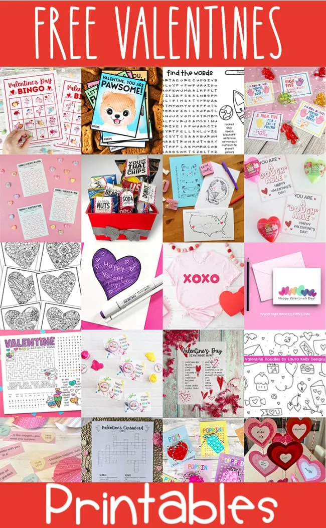 Best FREE Valentine Printables Activities and Tags - Laura Kelly's Inklings