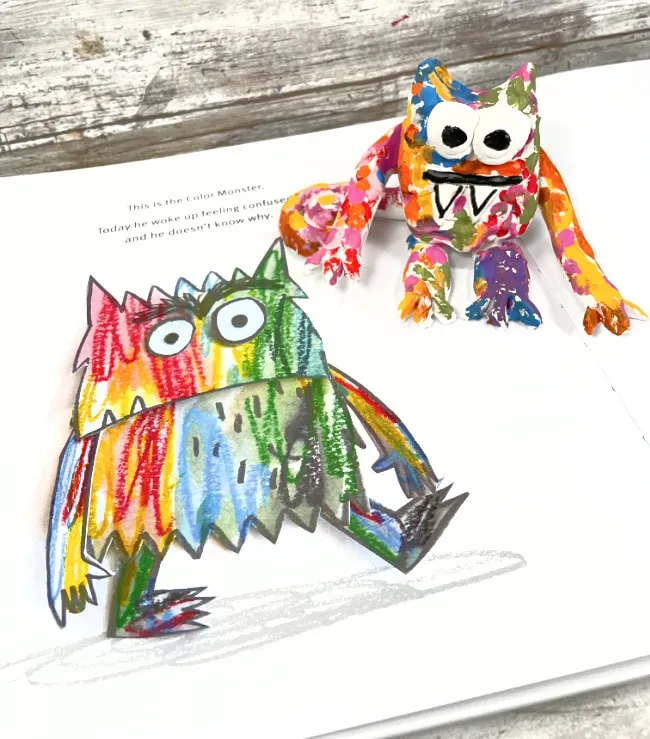 Air Dry Clay Monster Kid Craft - Laura Kelly's Inklings