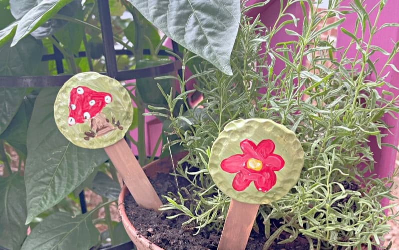 DIY Clay Garden Stakes - Laura Kelly's Inklings