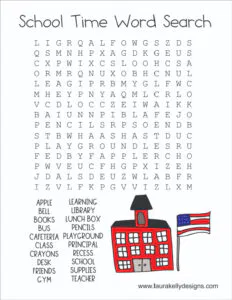 Back to School Printables Free to Download - Laura Kelly's Inklings