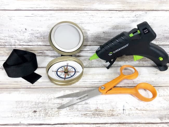 Pirate Mason Jar Lid Compass - Laura Kelly's Inklings
