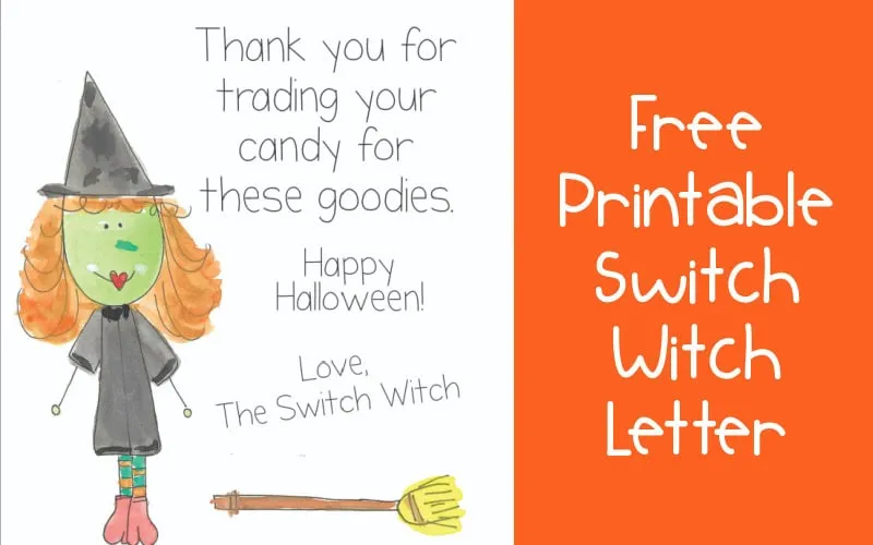 Free Switch Witch Printable Letter - Laura Kelly's Inklings