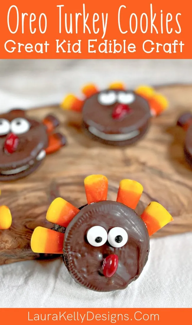 Easy Oreo Turkey Cookies for Thanksgiving - Laura Kelly's Inklings