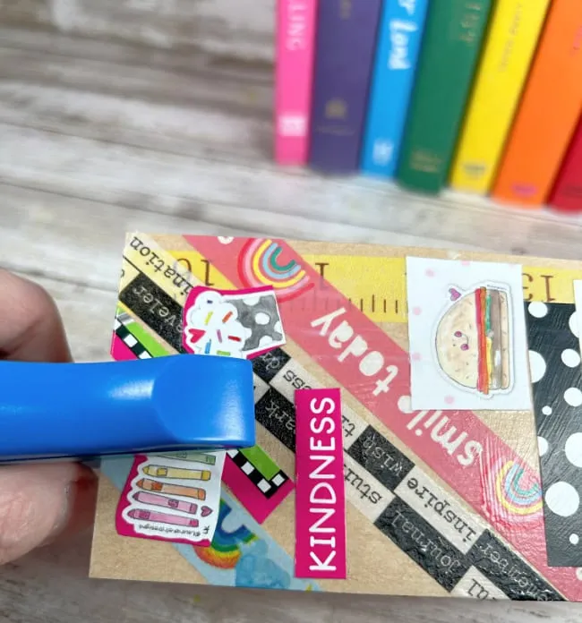 Recycled Cardboard Bookmarks Collage Art - Laura Kelly's Inklings