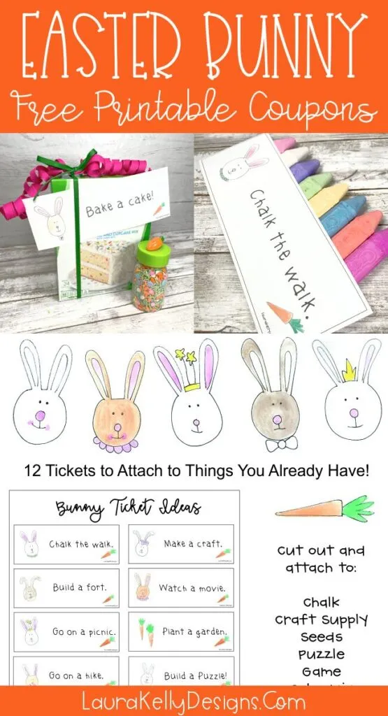 Easter Bunny Tickets and Coupons - Laura Kelly's Inklings