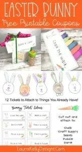 Easter Bunny Tickets and Coupons - Laura Kelly's Inklings