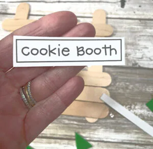 Cookie Booth Ornament Girl Scout Craft Ideas - Laura Kelly's Inklings
