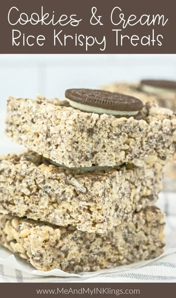 Cookies and Cream Rice Krispy Treat Recipe - Laura Kelly's Inklings