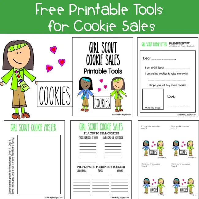 Girl Scout Cookie Sales FREE Printable Tools - Laura Kelly's Inklings