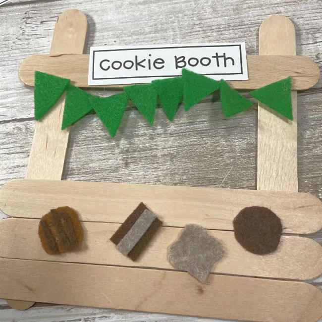 Cookie Booth Ornament Girl Scout Craft Ideas - Laura Kelly's Inklings