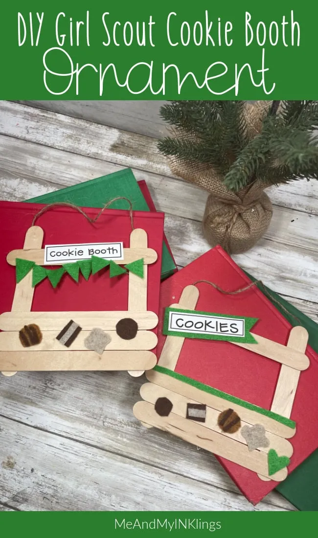 Cookie Booth Ornament Girl Scout Craft Ideas - Laura Kelly's Inklings
